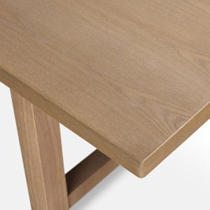 Finch Grant Dining Table, Modern Farmhouse Wood Trestle Base, Breakfast Nook Kitchen Furniture ...